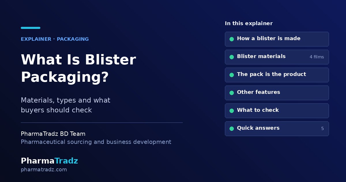 What Is Blister Packaging in Pharma?